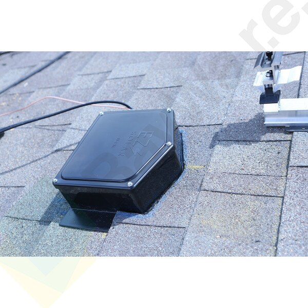 EZ Solar JB-1.XL Junction Box Rooftop PV Junction Box- Asphalt Shingle ...